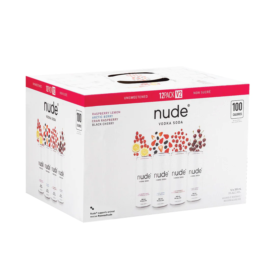Nude Vodka Soda Mixer V2 12pk Cans Bsw Liquor
