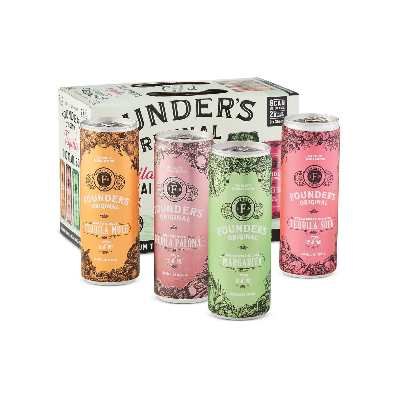 Founder's Original Tequila Cocktail Box 8x355ml Cans – BSW Liquor