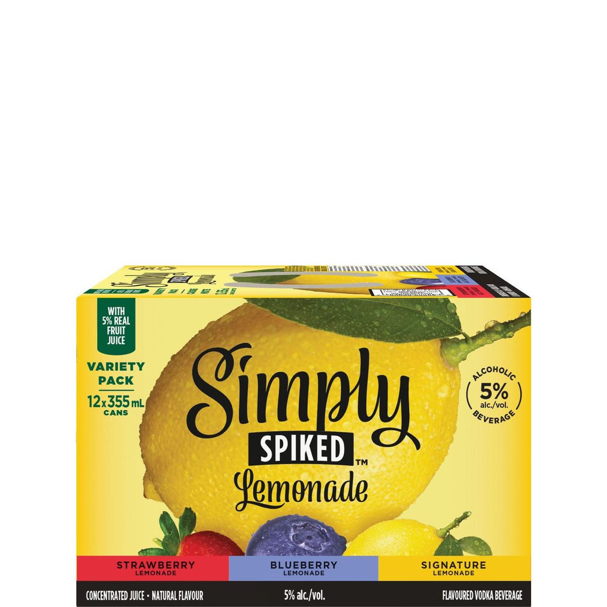 Simply Spiked Lemonade Variety Pack 12 Cans – BSW Liquor