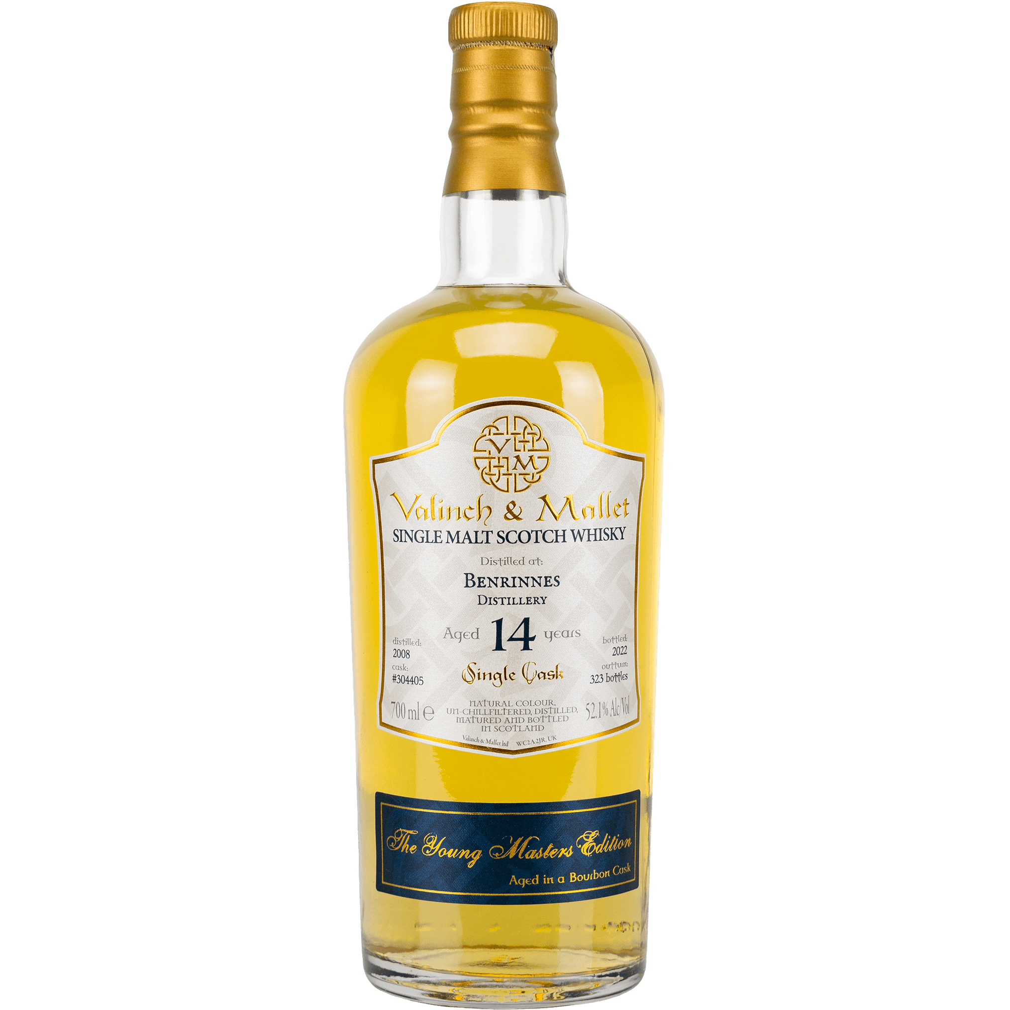 Valinch & Mallet Benrinnes 2008 14 Year Old 52.1% ABV 700ml – BSW Liquor