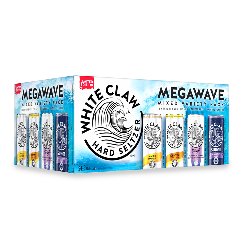 White Claw Megawave Variety Pack 24x355ml Cans – BSW Liquor