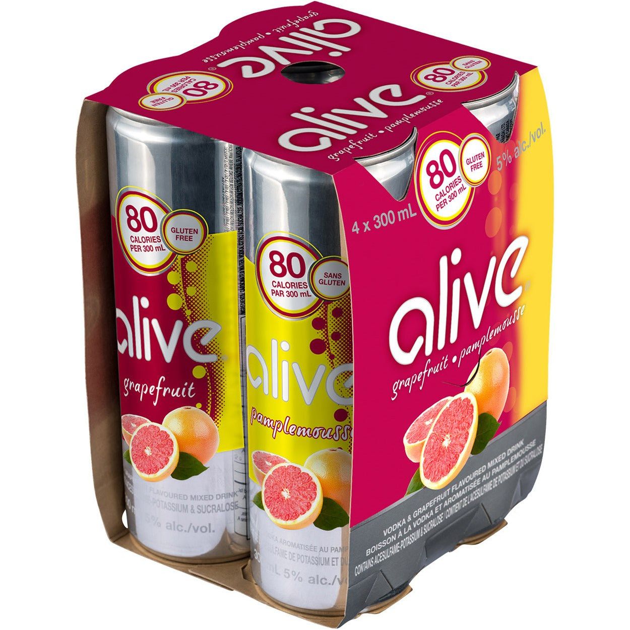 Alive Grapefruit 4 Cans – BSW Liquor